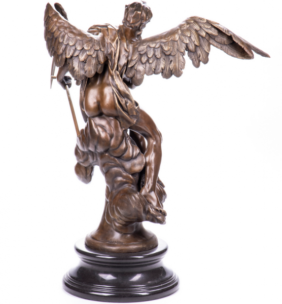 bronzová socha na mramorovém podstavci Chronos 19 | velké bronzové ...